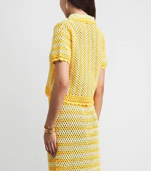 Simkhai Crochet Stripe Stanton Shirt