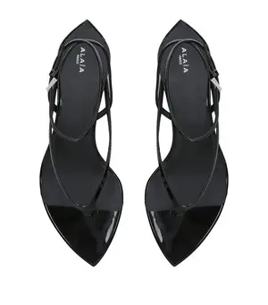 Alaïa Clear Tongs Wedge Sandals 30