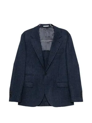 Brunello Cucinelli Wool Single-breasted Jacket - Blue