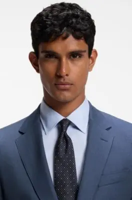 BOSS Slim-fit Suit Jacket In Virgin Wool Serge