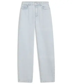 Hugo High-rise Barrel-leg Jeans In Soft Cotton
