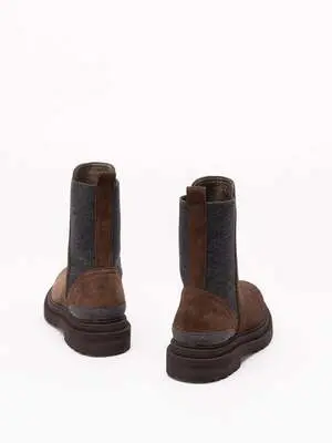 Brunello Cucinelli Leather Ankle Boots - Multicolor