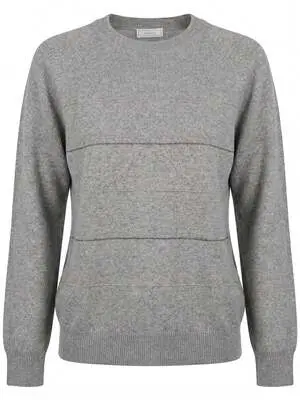 Peserico Round Neck Wool Sweater - Multicolor