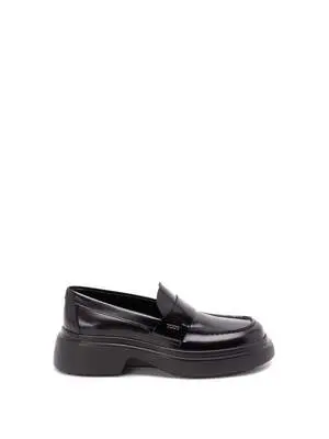 TOD'S Leather Loafers With 4cm Heel - Multicolor