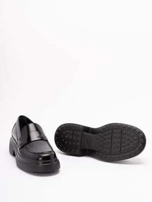 TOD'S Leather Loafers With 4cm Heel - Multicolor