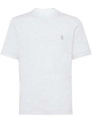 Brunello Cucinelli T-shirt With Faux-layering - Multicolor
