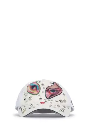 Acne Studios Embroidered And Studded Baseball Cap - Multicolor
