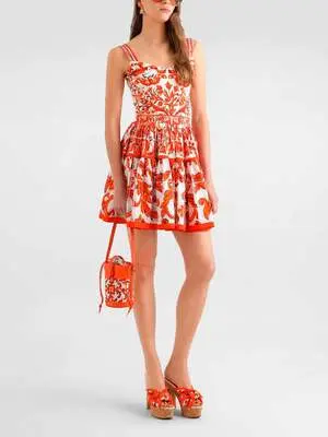 Dolce & Gabbana Maiolica Print Bustier