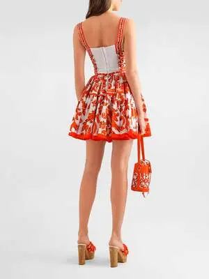 Dolce & Gabbana Maiolica Print Bustier