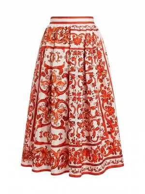 Dolce & Gabbana Maiolica-print Skirt - Multicolor