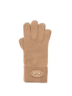 Gucci Wool Gloves With Horsebit Detail - Multicolor