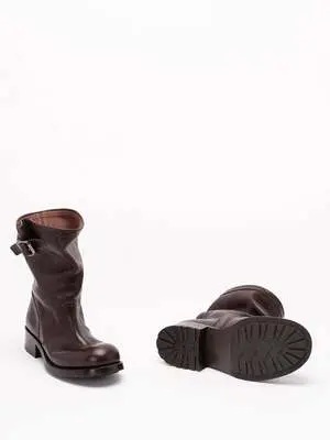 Prada Leather Mid-calf Buckled Boots - Multicolor