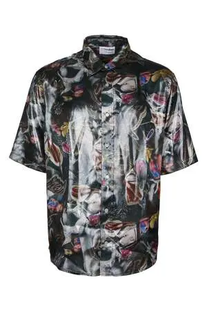 Acne Studios ACNE STUDIOS Printed Short Sleeve Shirt Multicolor