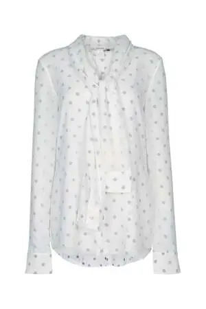 Acne Studios White Polka Dot Blouse - Multicolor