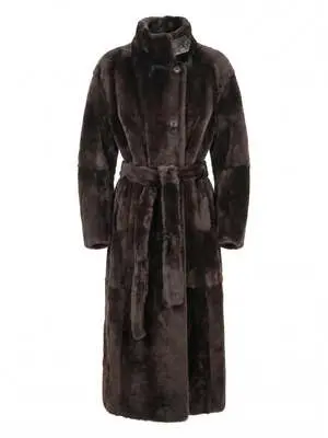 Brunello Cucinelli Lamb Fur Overcoat - Multicolor