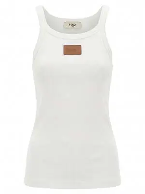 Fendi Ribs Lea` Top - Multicolor