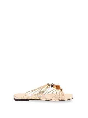 JIMMY CHOO Jimmy Choo Lova Mule Flat Sandals Multicolor