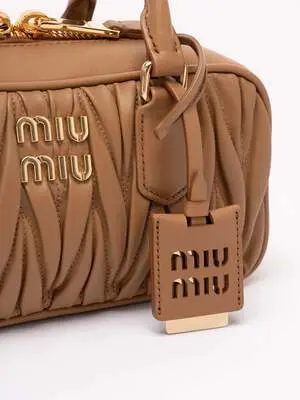 Miu Miu Arcadie Matelassé Nappa Leather Bag - Multicolor