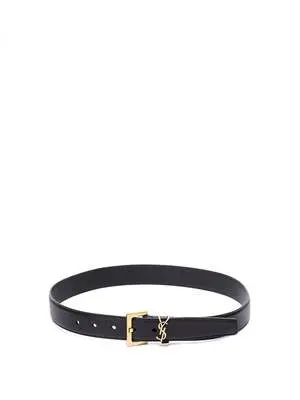 Saint Laurent Cassandre Belt With Square Buckle - Multicolor