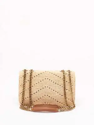 Saint Laurent Small Raffia Loulou Bag - Multicolor