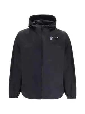 Play Comme Des Garcon X K-way Logo-patch Hooded Jacket