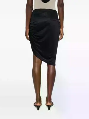 COURREGES Asymmetrical Hem Skirt With Ruched Detail