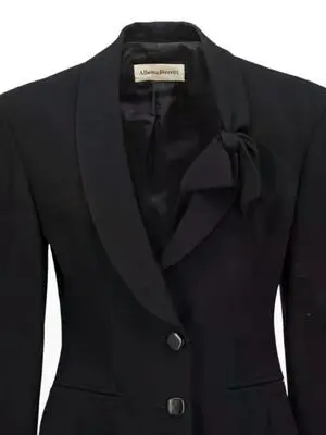 Alberta Ferretti Shawl Lapel Jacket With Bow Detail