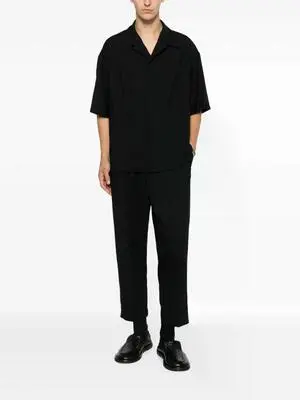 YES LONDON Pleated Elasticated-waistband Trousers