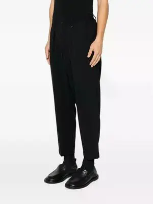YES LONDON Pleated Elasticated-waistband Trousers