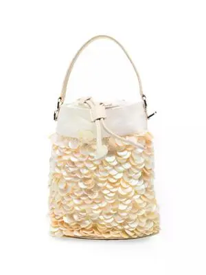 Staud Mini Lila Bucket Bag With Sequin Embellishments