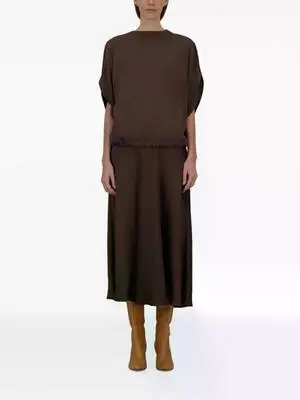 Herno Drawstring Three-quarter Sleeve Blouse