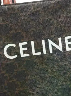 Celine Mini Vertical Cabas Triomphe Tote Bag - Black