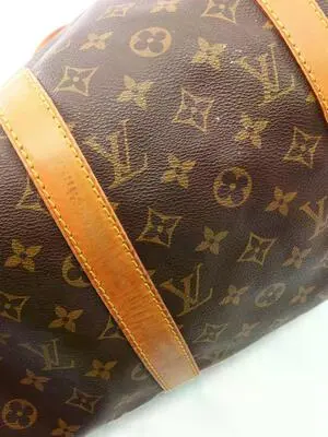 LOUIS VUITTON Monogram Keepall 50 Boston Bag - Brown