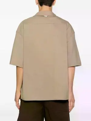 YES LONDON Short-sleeve Notched-collar Shirt