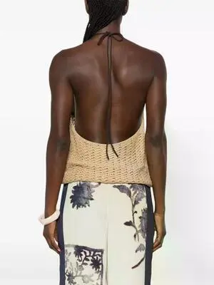 SIR. Crochet Halterneck Top