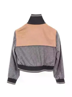 Miu Miu Zip-up Logo Detail Bomber Jacket