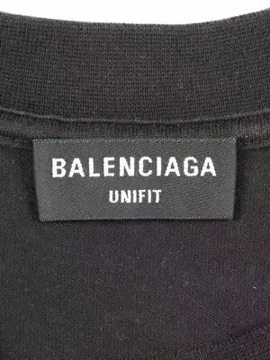 Balenciaga Cotton Rhinestone Embellishment T-shirt