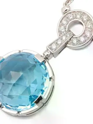 BVLGARI Parentesi Cocktail Necklace With Amethyst, Blue Topaz, And Diamonds