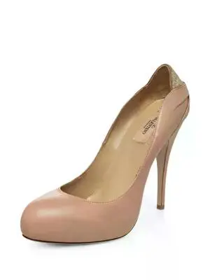 Valentino Garavani Embellished Leather Pumps