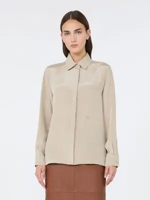 Max Mara Silk Crepe De Chine Shirt