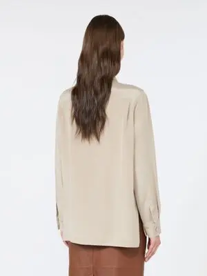 Max Mara Silk Crepe De Chine Shirt