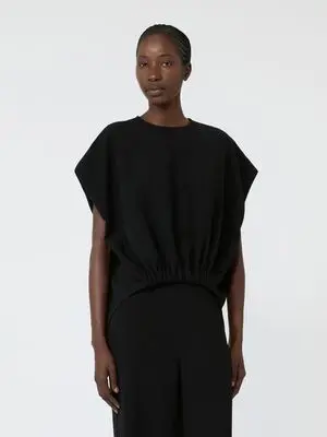 Max Mara Boxy Blouse In Compact Cady