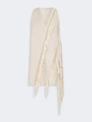 Max Mara Fringed Twill Mini Dress