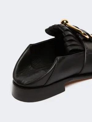 Max Mara Fringed Nappa Leather Moccasins