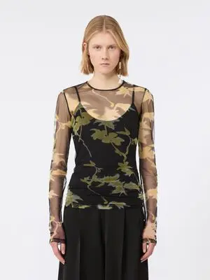 Max Mara Printed Tulle Top
