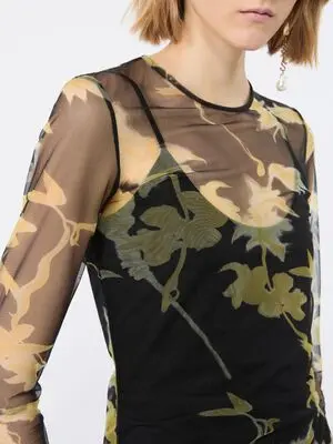 Max Mara Printed Tulle Top