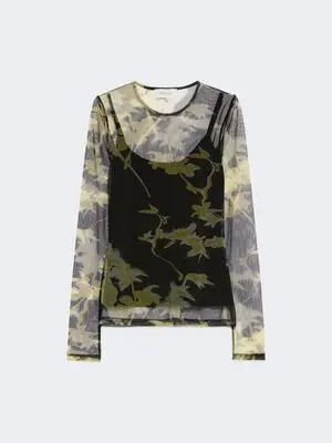 Max Mara Printed Tulle Top