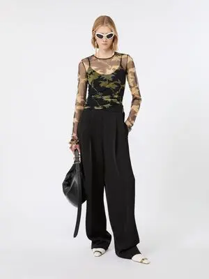 Max Mara Printed Tulle Top