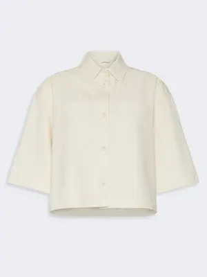 Max Mara Washed Cotton Cropped Jacket