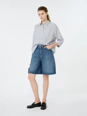 Max Mara Boxy Cotton Poplin Shirt